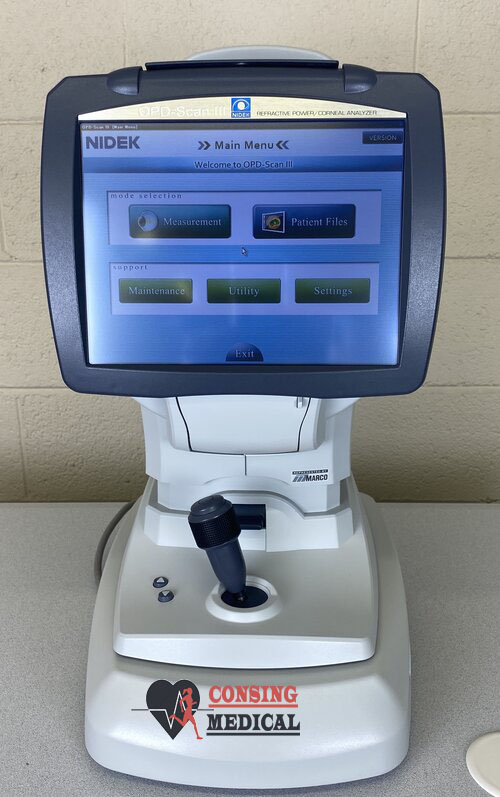 Sale - Nidek OPD-Scan III Corneal Analyzer - Consing Medical